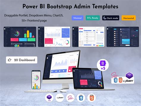Amazing Ltr And Rtl Style Dark Creative Bootstrap Dashboard Power Bi