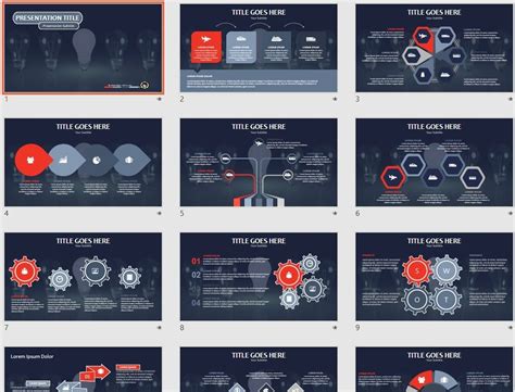 Light Bulbs Powerpoint 65908