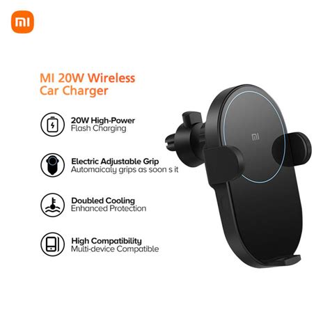 Xiaomi Mi W Wireless Car Charger Black Lazada Ph