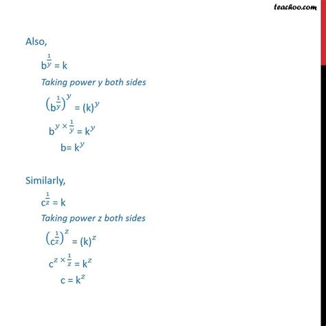 Example If A B C Are In GP And A X B Y C Z Examples