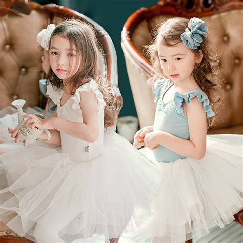 아동용 레오타드 투투 댄스 의상 체조 댄스 의상 발레리나 파티 의상 공주 드레스 Aliexpress