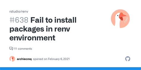 Fail To Install Packages In Renv Environment Issue Rstudio Renv GitHub