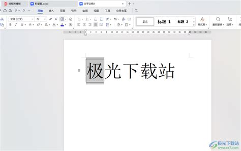 WPS文字如何文字去掉字符边框 WPS Word文档取消文字方框的方法 极光下载站
