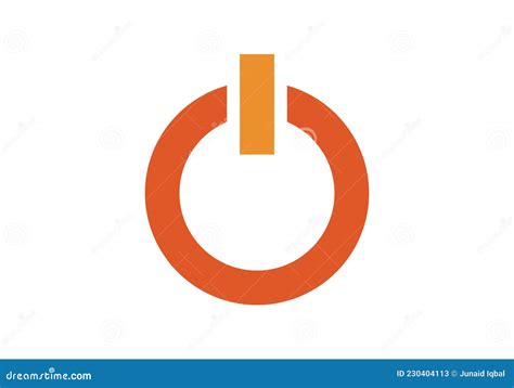 POWER BUTTON ICON With A Circle Stock Vector Illustration Of Touch Computer