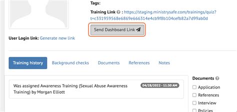 How To Send The Dashboard Link Help Center