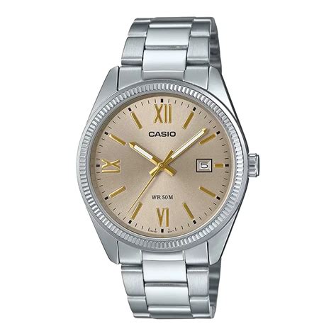 Casio Enticer Beige Dial Couple Watch Mtp 1302dd 9av