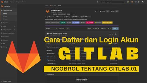 Cara Register Atau Login Di Gitlab Youtube