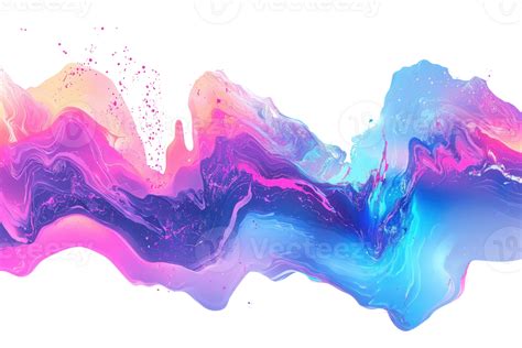 Abstract Colorful Wave Blending Vibrant Pink Purple And Blue Hues Creating A Fluid And