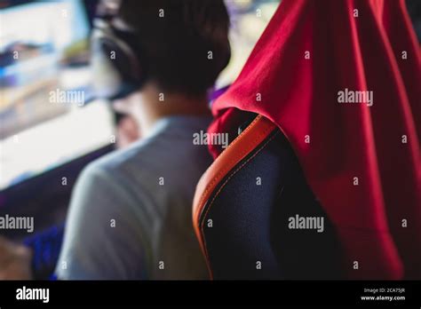 Cyber Sport E Sports Tournament Team Of Professional Gamers Close Up On Gamers Hands On A