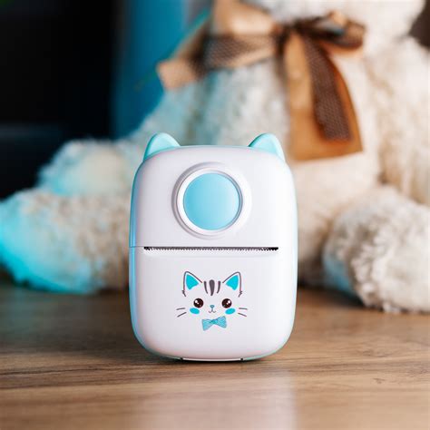 Мини принтер для телефона детский с бумагой карманный минипринтер портативный беспроводной с