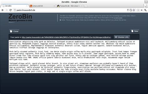 Verschlüsselte Pastebin Alternative Zerobin Linux Und Ich