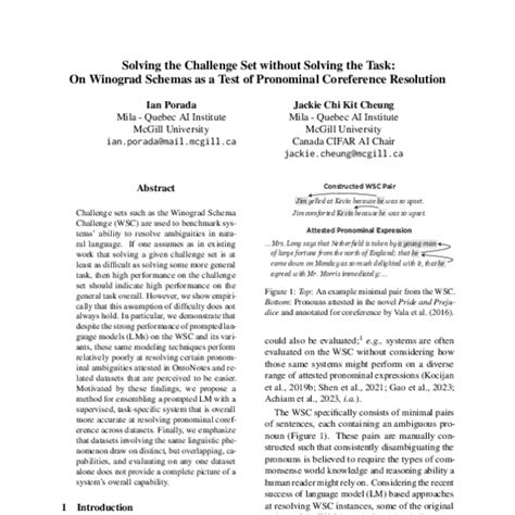 solving the challenge set without solving the task on winograd schemas