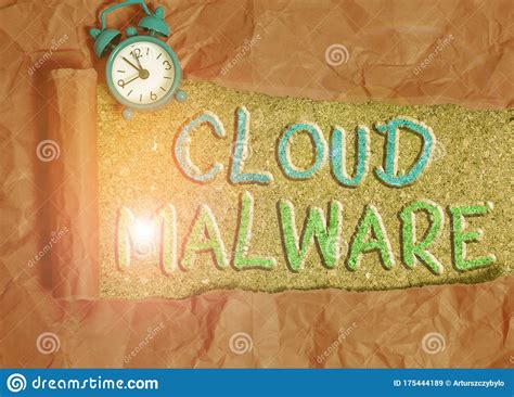 Text Sign Showing Cloud Malware Conceptual Photo Malicious Software File Or Program Harmful To