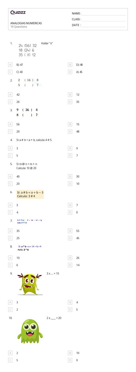 50 Analogies Worksheets For 2nd Year On Quizizz Free And Printable