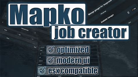 Give You Job Creator Fivem Script By Mapkooo Fiverr