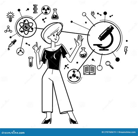 Scientist Discovering Science Theory And Making Experiments Vector Scientist Discovering Science Theory And Making Experiments Vector