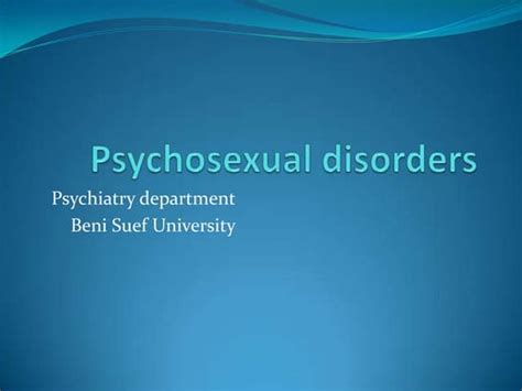 Personality Disorders Pptx Sexual Conditions Sexual Health