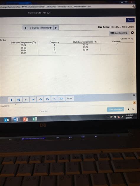 Solved Identify The Class Width Class Midpoints And Class