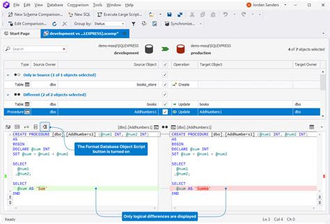 Compare Objects With Formatting Differences