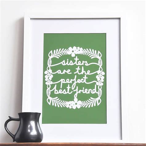 Sisters Are The Perfect Best Friend Print By Ant Design Ts
