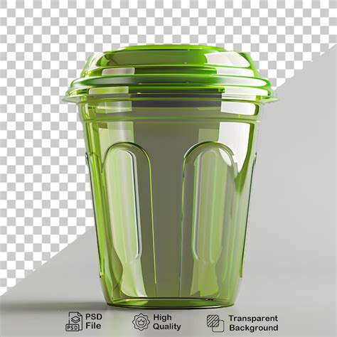 투명한 배경에 고립 된 플라스틱 커피 컵 모 프리미엄 Ai 생성 Psd