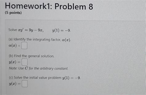 Solved Homework1 Problem 8 5 Points Solve Chegg Com