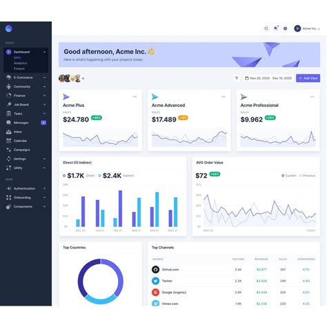 Jual Cruip Admin Landing Page Template Bundling HTML React Vue