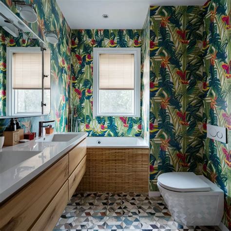 14 Stunning Modern Bathroom Wallpaper Ideas You Need To See