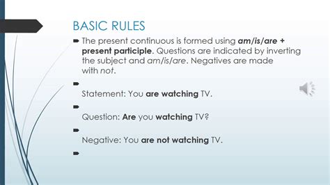 Present Continuous Tenseexplanation With Complete Identification Of