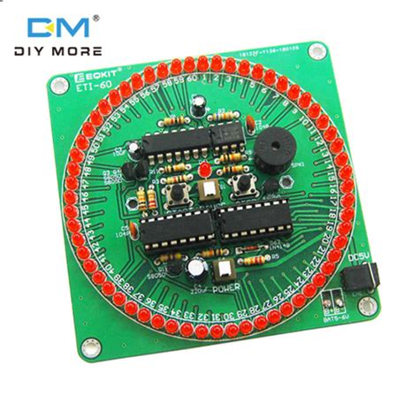 Diymore 60 Second Countdown Timer Diy Kit Red Smart Timing Alarm Electronic Parts And Components