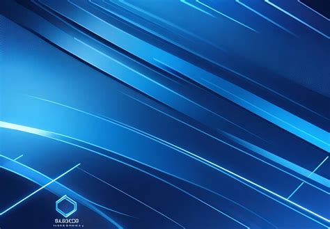 Premium Photo Blue Abstract Background With Blue Glowing Geom