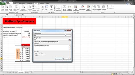 How To Use Scenarios In Formulas In Excel Youtube