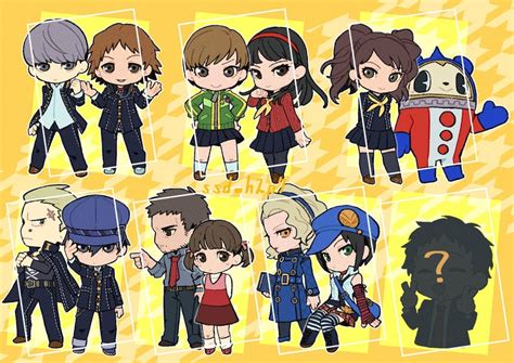 Narukami Yu Shirogane Naoto Satonaka Chie Kujikawa Rise Amagi Yukiko And 8 More Persona