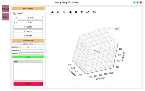 Python Physics Simulation Manybody Visualization Matplotlib Stem Opensource