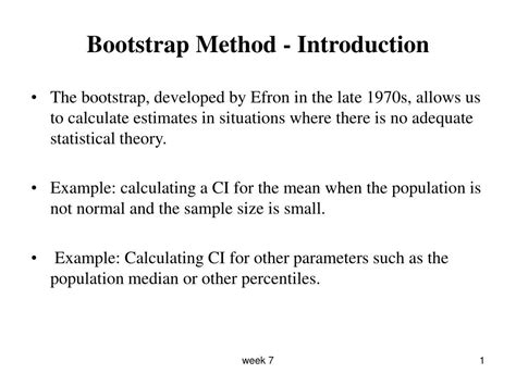 PPT Bootstrap Method Introduction PowerPoint Presentation Free