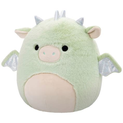 Original Squishmallows Fuzz A Mallows Plush Drew The Green Dragon 30cm Smyths Toys Uk