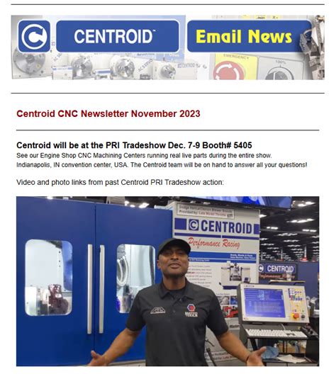 centroid cnc 2023 november newsletter centroid cnc controls shop cnc
