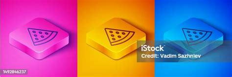 분홍색과 주황색 파란색 배경에 격리 된 등색 라인 수박 아이콘 정사각형 버튼입니다 벡터 0명에 대한 스톡 벡터 아트 및 기타 이미지 Istock