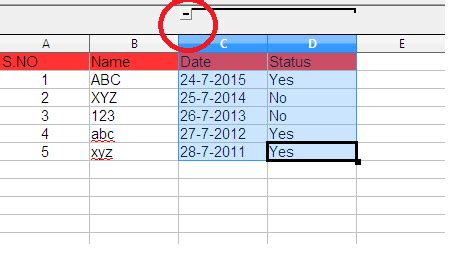 Grouping Columns And Rows In Excel And Open Office Calc