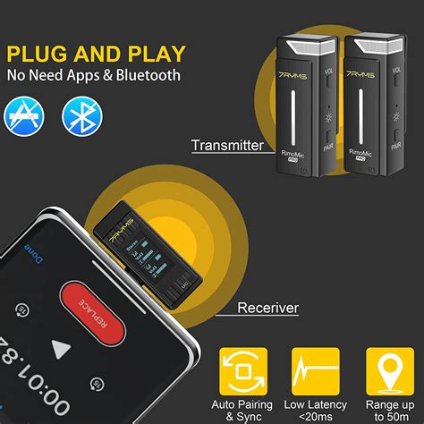 7RYMS RimoMic Pro UC Digital Wireless Microphone USB Type-C Devices ...