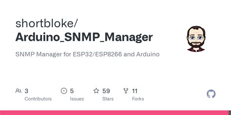 GitHub Shortbloke Arduino SNMP Manager SNMP Manager For ESP32 ESP8266 And Arduino