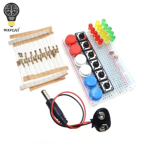 Kit De Démarrage électronique Intelligent Pour Mini Platine De Prototypage Arduino Uno R3 Led