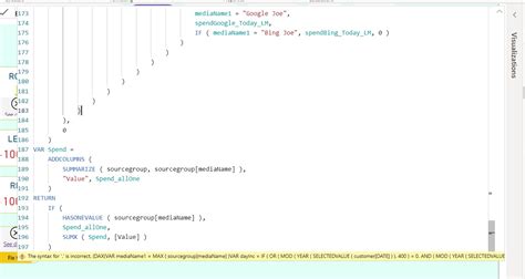 Solved Code Is Correct Stil Dax Give The Error Message
