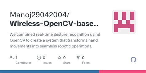 Github Manoj29042004wireless Opencv Based Robotic Hand Control Main