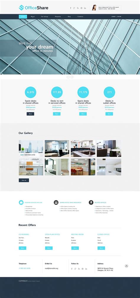 Office Responsive Website Template Responsive Office Template Website Template Responsive