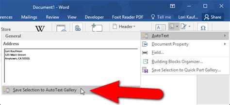 How To Quickly Insert Blocks Of Text In Microsoft Word With Autotext