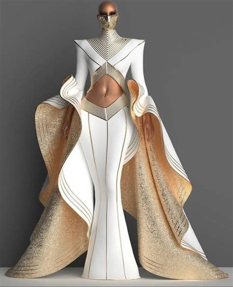 طراحی لباس فشن Crazy Wedding Dresses Abstract Outfits Futuristic