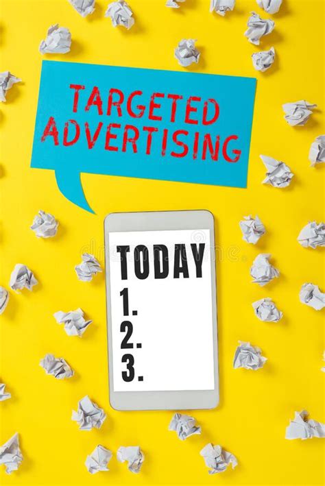 Text Sign Showing Targeted Advertising Business Overview Online Advertisement Ads Based On