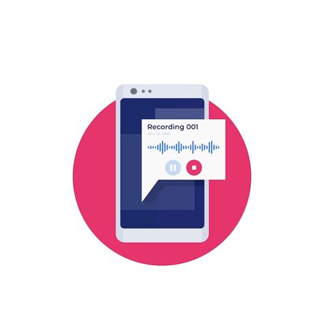 Premium Vector Audio Recording In Phone Icon