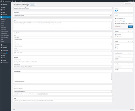 How To Customize Wordpress Admin Dashboard Custom Wordpress Dashboard Plugin Ultimate Dashboad